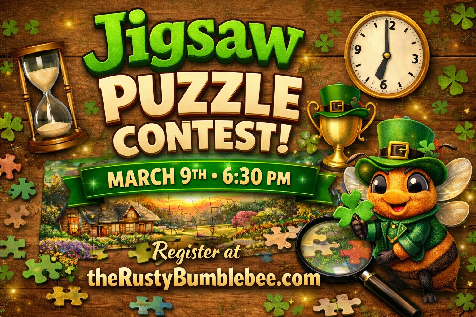 Jigsaw Puzzle Contest - THE RUSTY BUMBLEBEE Craft Bee and More in ...
